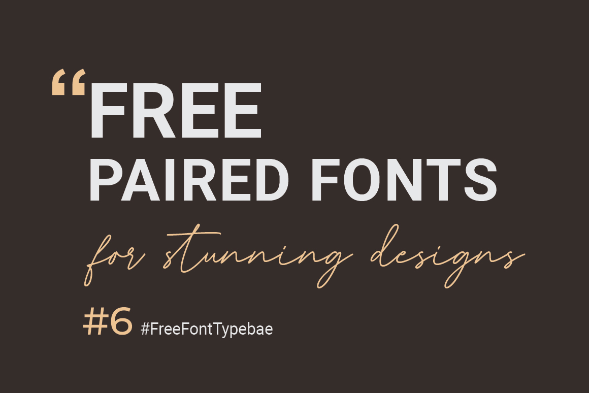 Free Paired Fonts for Stunning Designs